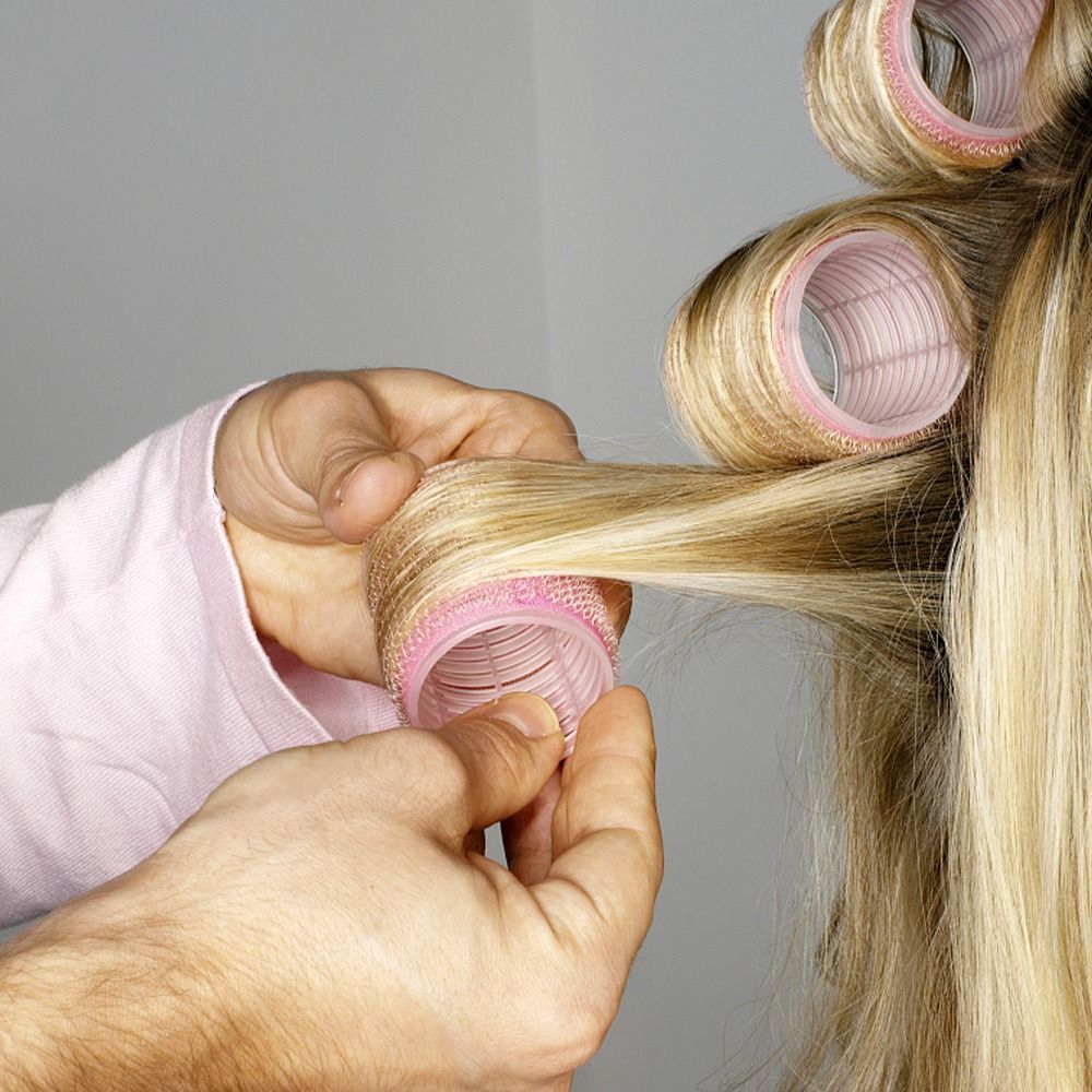 Pink Air Bangs Curling Rollers Bang Volume Curling Roller | eBay