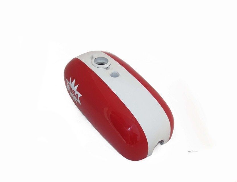 Bsa A65-25ph Spitfire Hornet Red White Painted Petrol Fuel Tank A65ha ...
