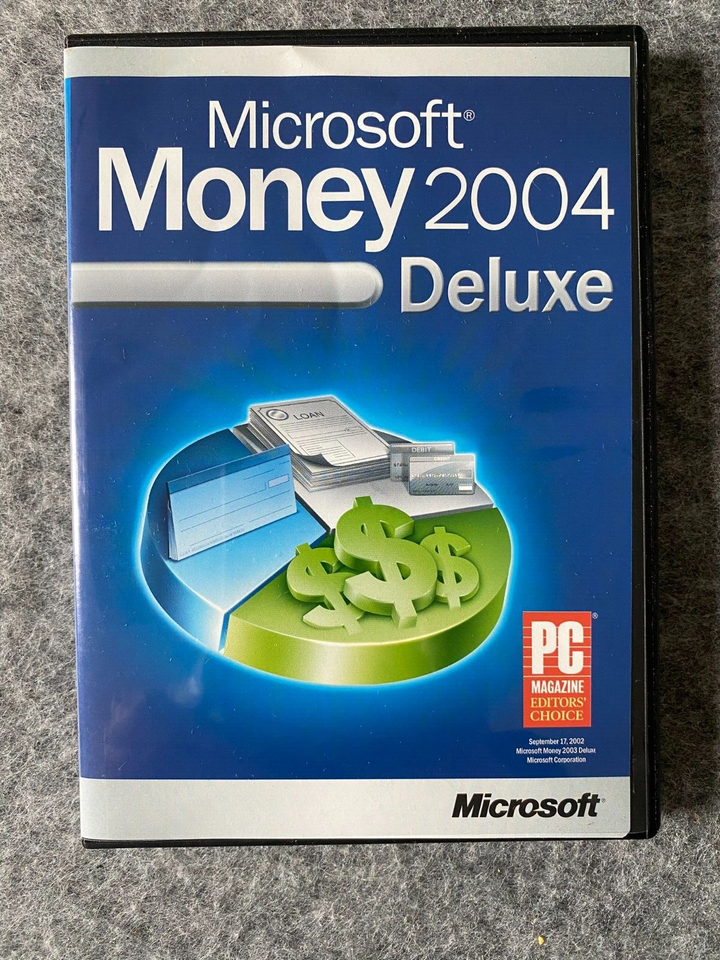 Microsoft Money 2004 Deluxe For Windows - New Old Stock in Box - Rare ...