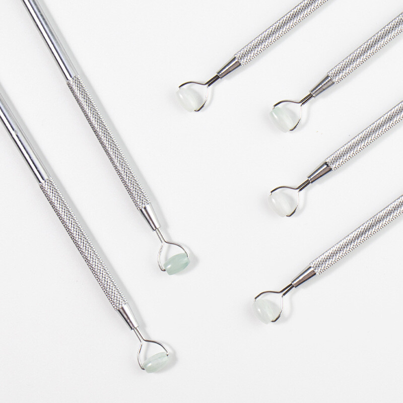 Eye Anti Wrinkle Natural Jade Roller Guasha Skin Scraper Facial Eyes ...