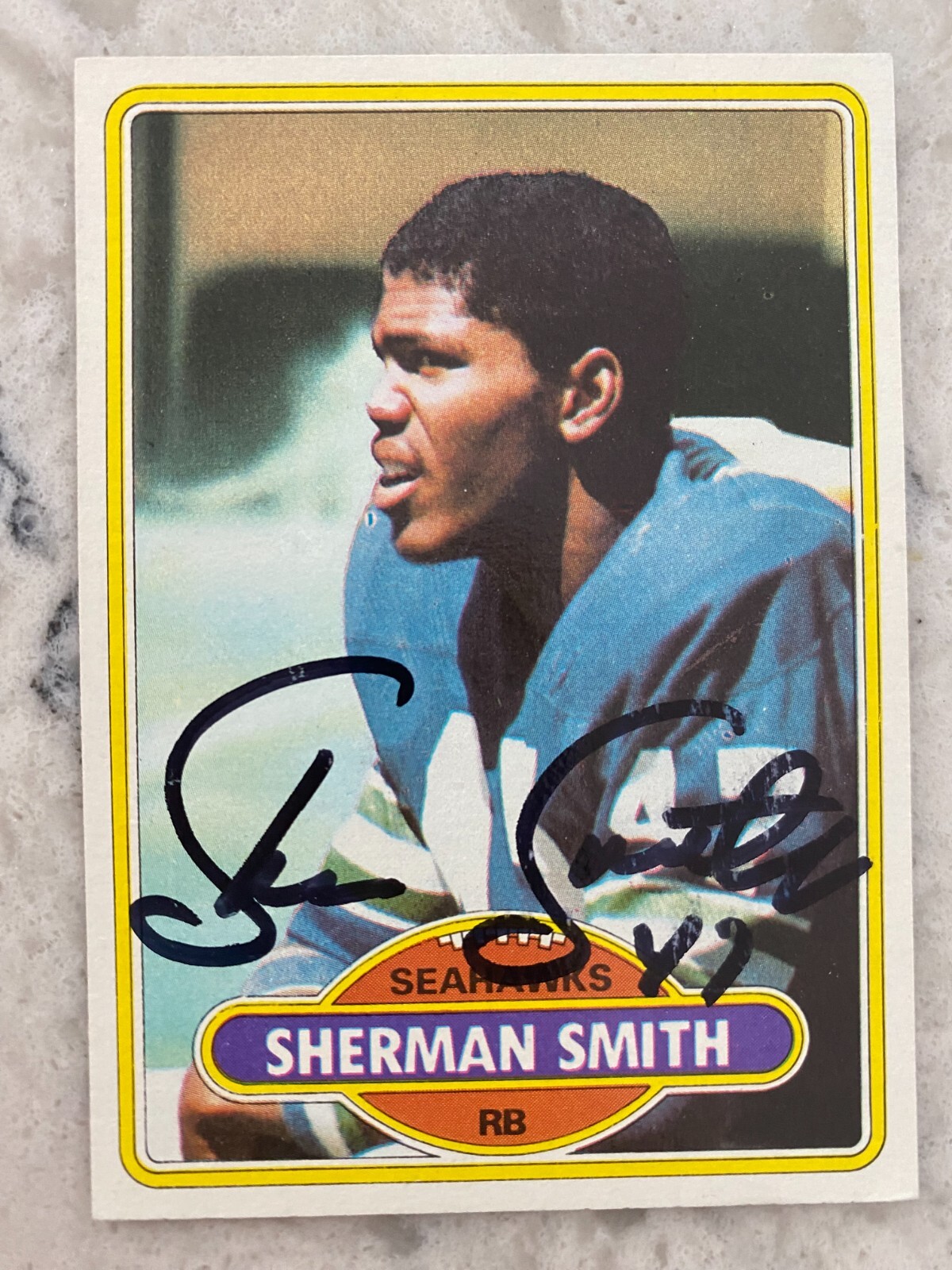 Sherman Smith signed SEATTLE SEAHAWKS card 1980 Topps | eBay