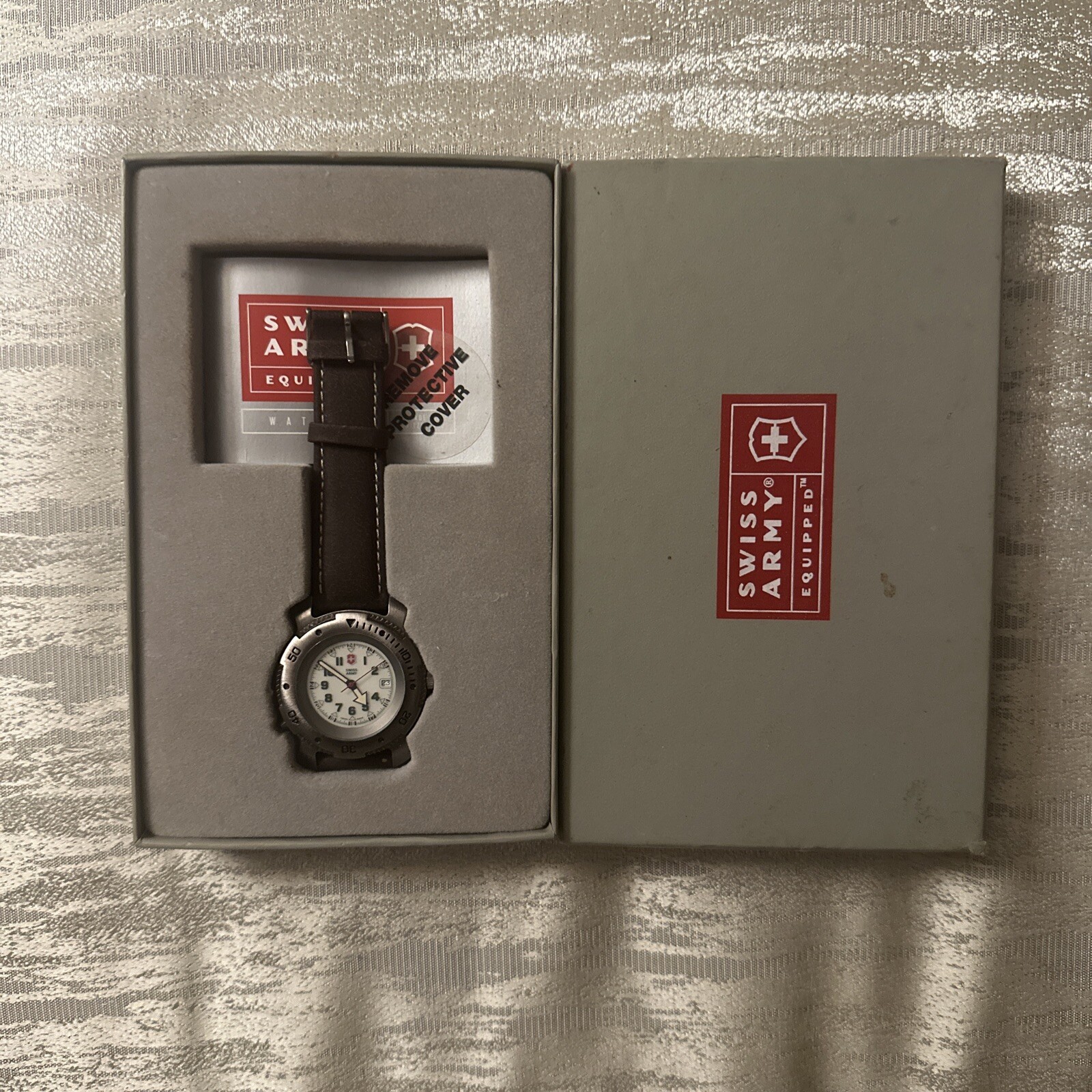 NIB Swiss Army Mens Marlboro Swiss Army Wrist Watch New Mint Condition ...