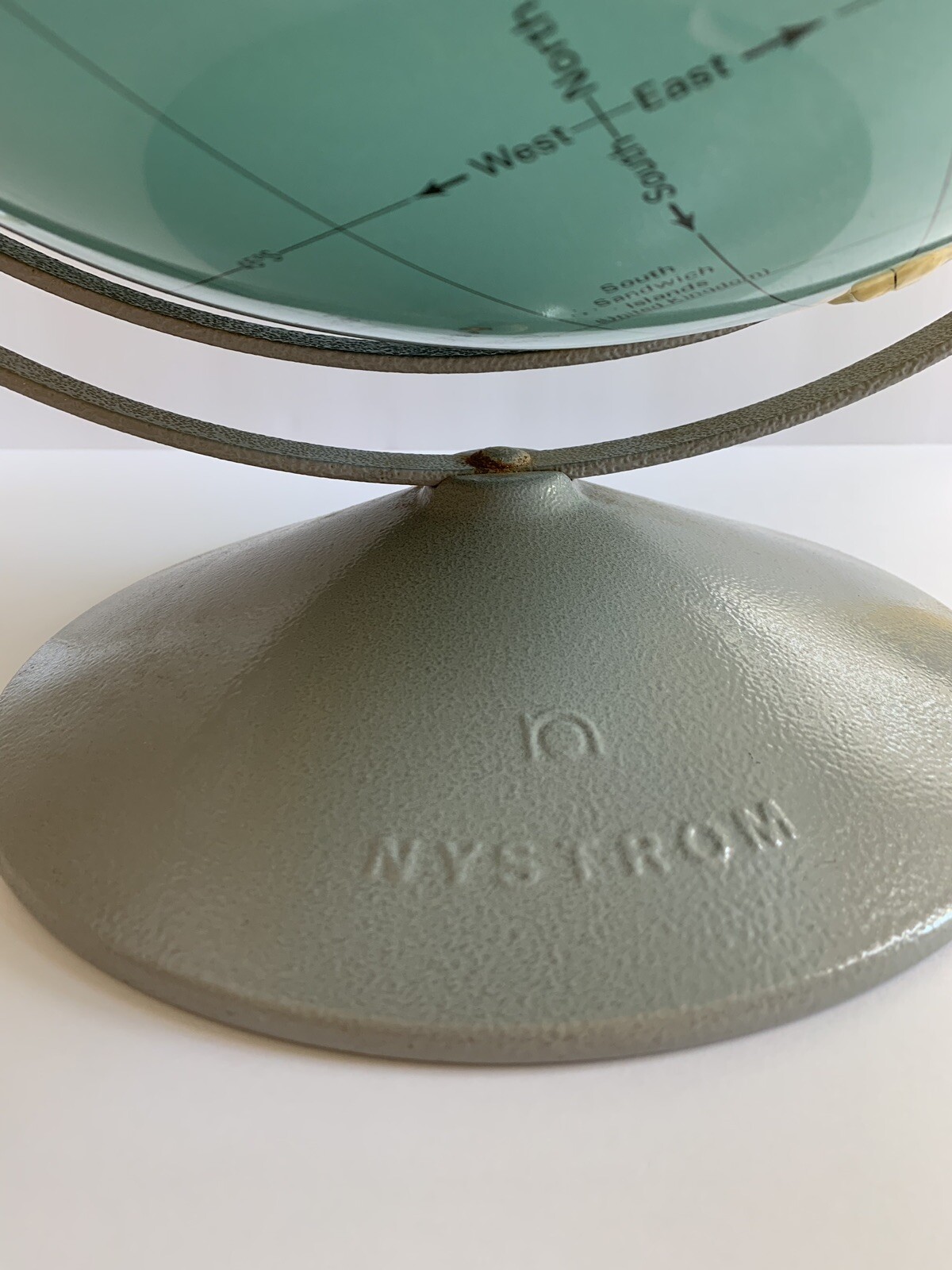 VTG Nystrom World Globe Sculptural Relief Dual Rotating Axis | eBay