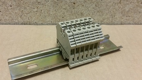 * LOT of 7 * Contra Clip Terminal Blocks RK 2.5 - 4 40A 600V 22-10 AWG ...