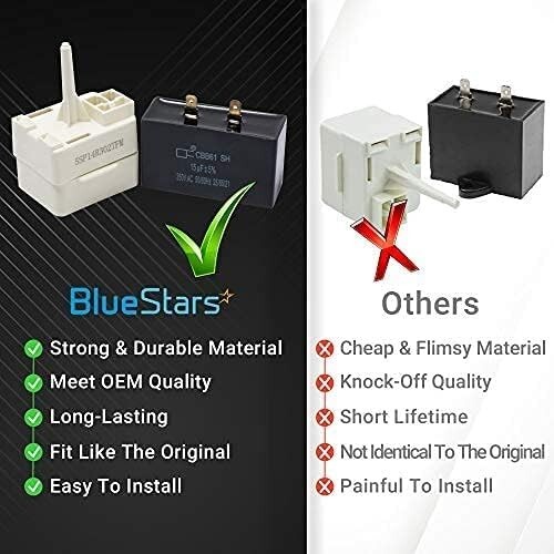 Kenmore Frigidaire Refrigerator Compressor Relay Start and Capacitor ...