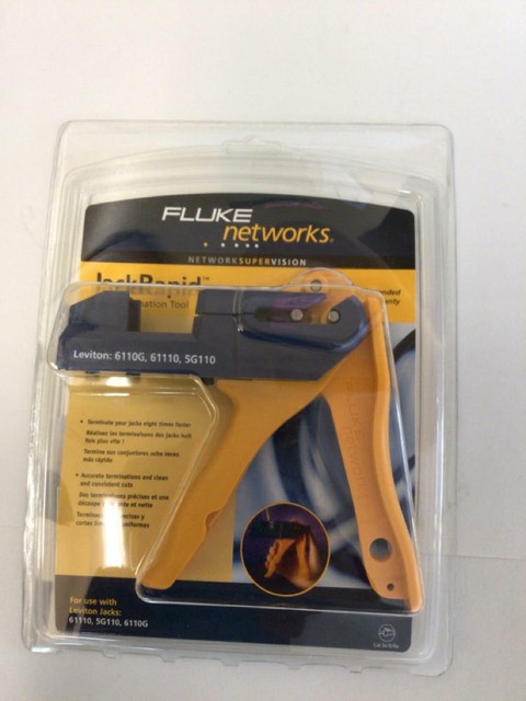 Fluke Networks Jr-lev-2 Jack Rapid Punch Down Tool for Leviton 61110 ...