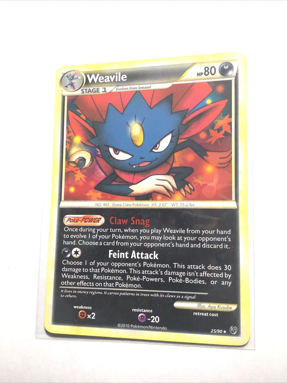 WEAVILE - 25/90 - Undaunted - Pokemon Card - NM | eBay