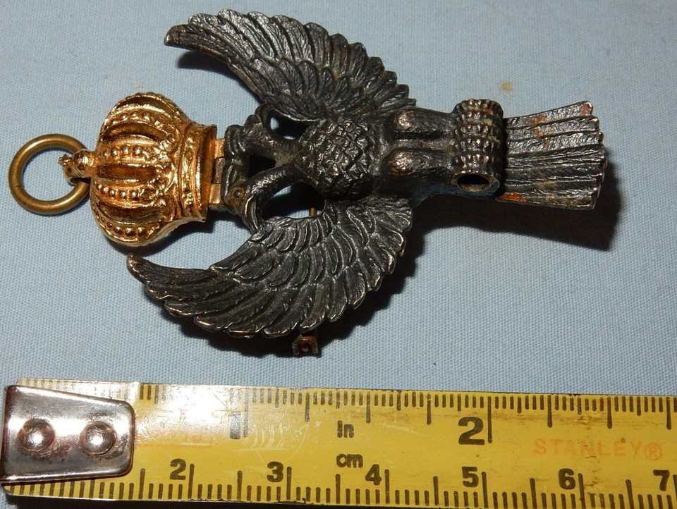 VINTAGE MASONIC 30th DEGREE JEWEL & COLLAR ROSE CROIX FREESMASONRY ...