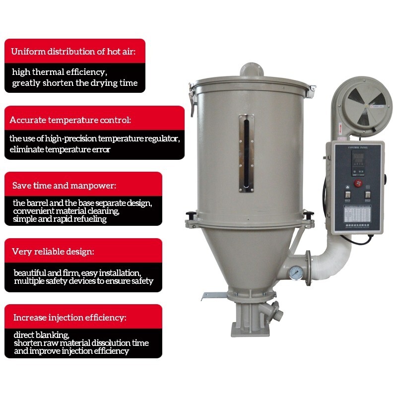 33lb Hopper Type Hot Air Plastic Dryer Plastic Injection Molding Drying ...
