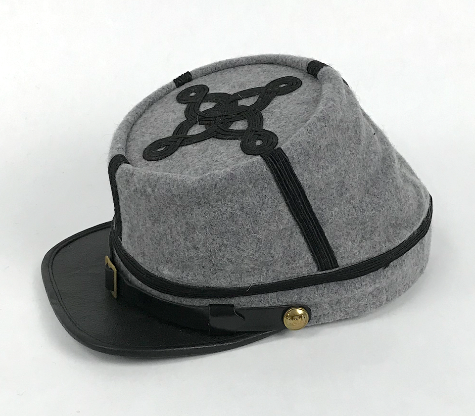 Confederate Officer's Kepi with Black Braid - Major/Lt Col/Colonel ...