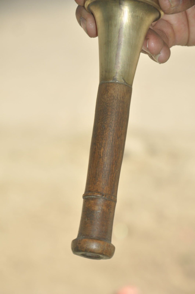 Pipe À Hukka/Chilam En Bois Vintage Et Laiton Fait Main | eBay