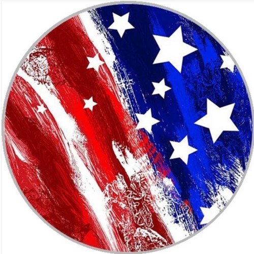 Glass Printed Distressed American Flag 18mm Snap Charm Button For ...