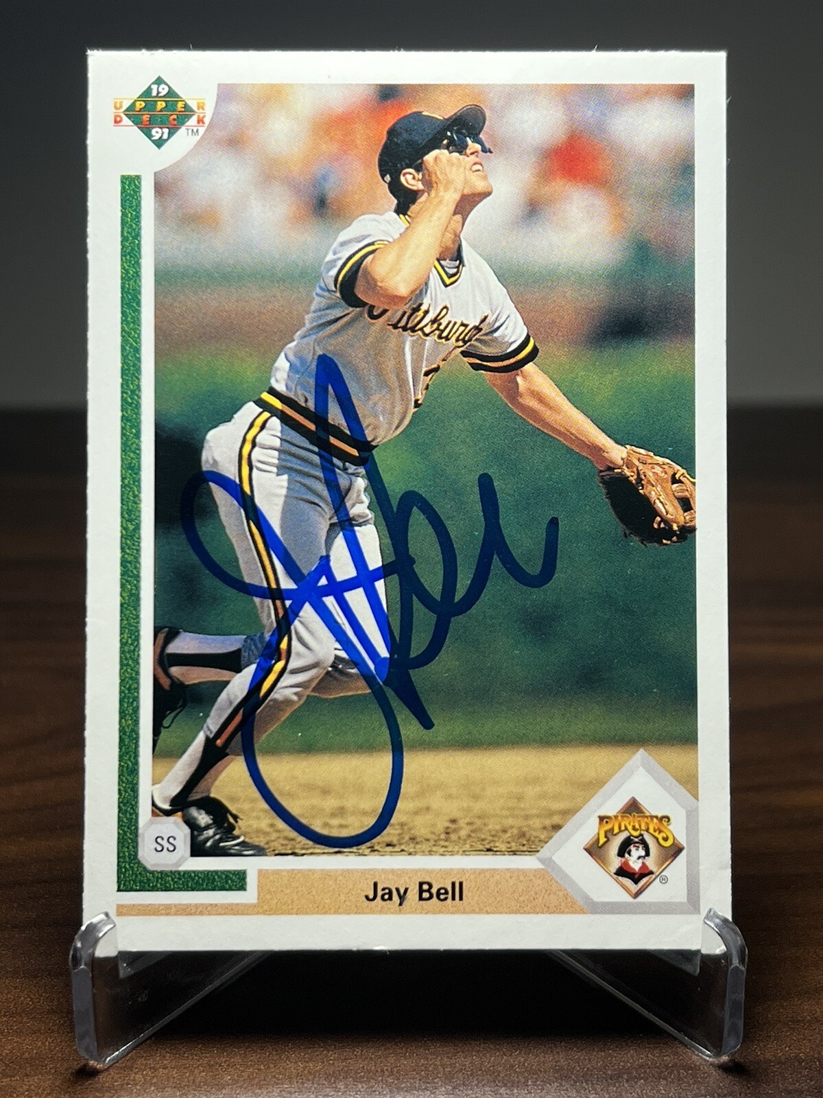 Jay Bell Signed Autographed 1991 Upper Deck Baseball Card #183 Pirates ...