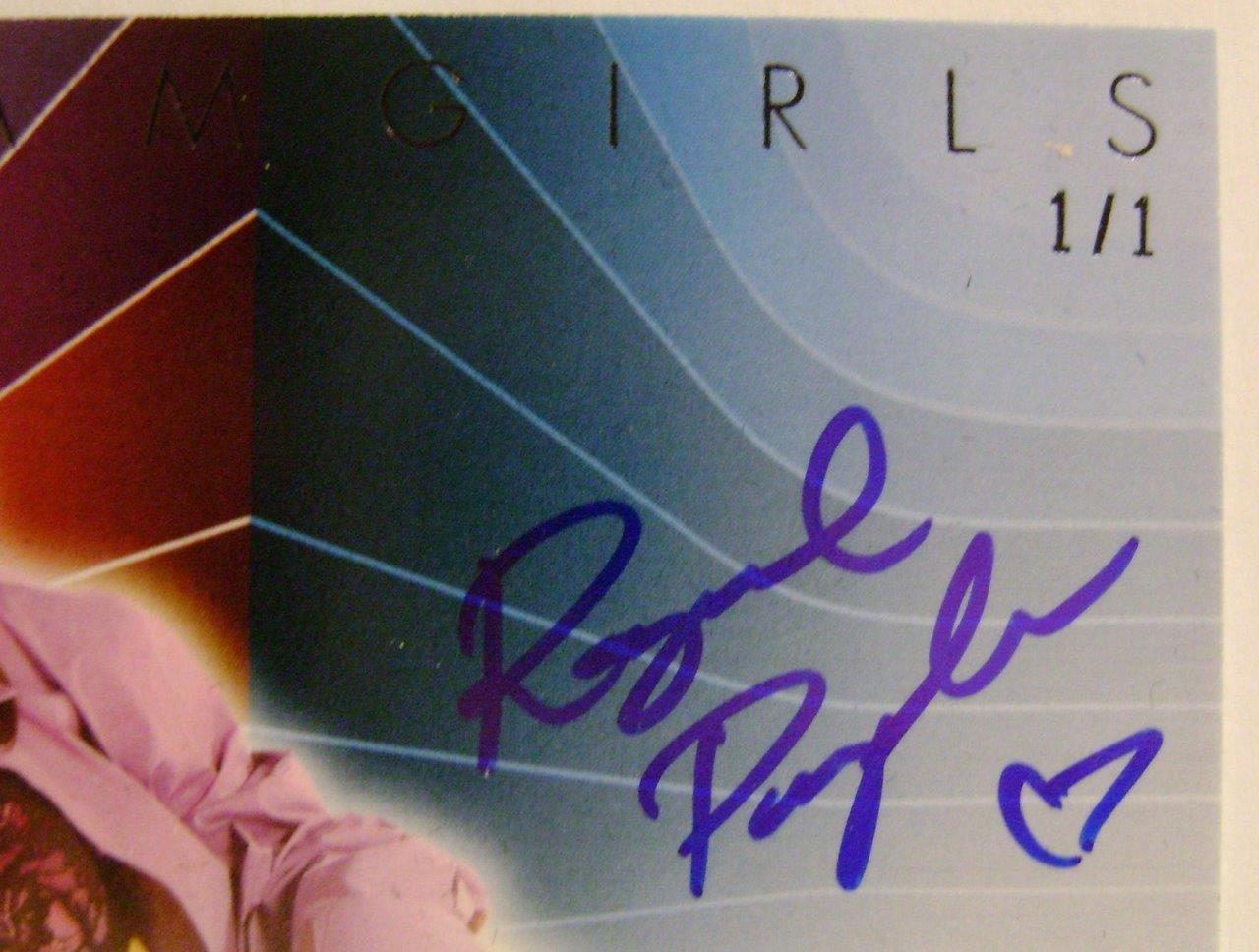 RAQUEL POMPLUN BLUE AUTO FOIL DREAMGIRLS 1/1 1 OF 1 BENCH WARMER | eBay