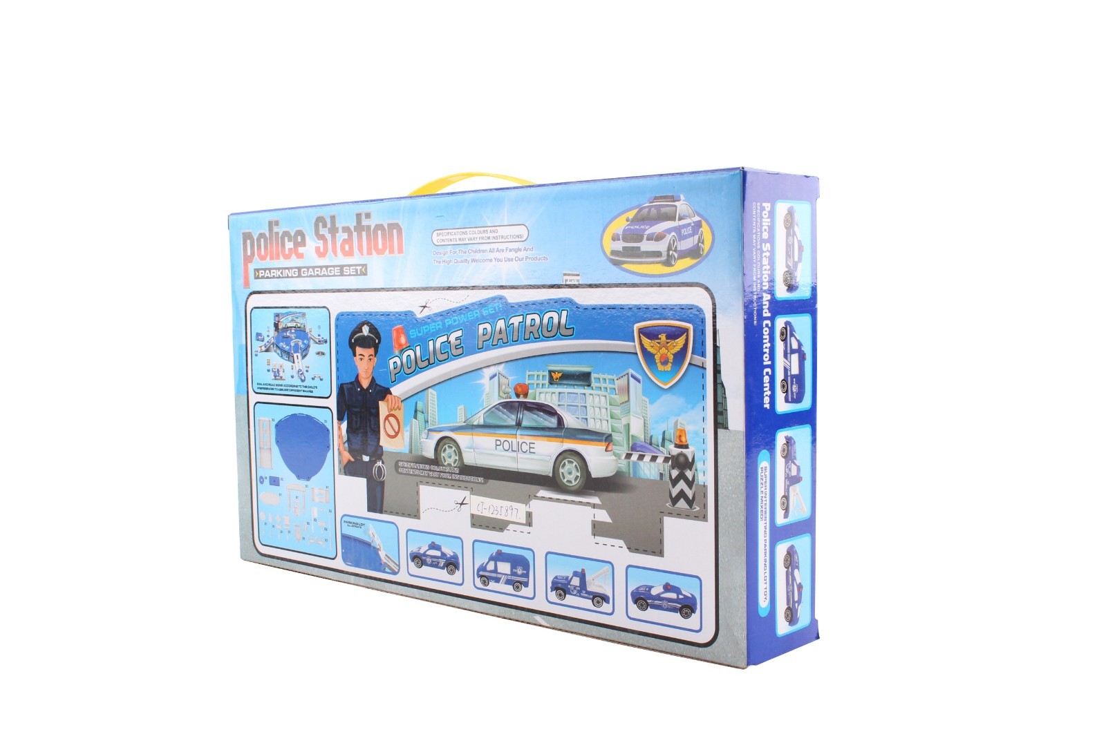 Police Station Playset Kids Police Set 4 Cars Ramp Police Patrol Police ...