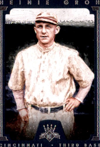 2016 Diamond Kings Blue Frame Heinie Groh #d /99 Parallel SP Border ...