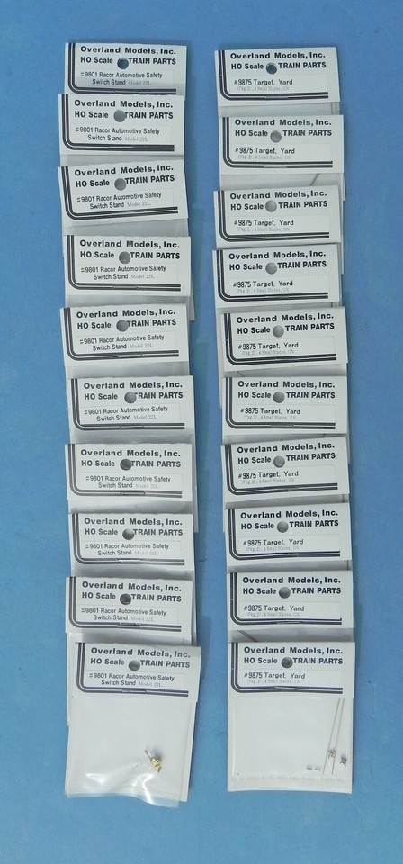 HO Brass Racor Ground-Throw Switch Stand & Target, Overland Models, Set ...