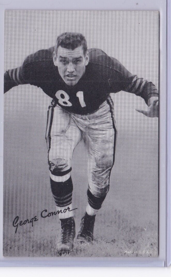 1948 Exhibit Football Card GEORGE CONNOR CHICAGO BEARS HOF | eBay