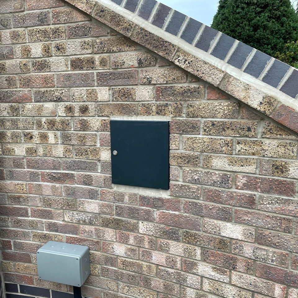 Through The Wall LFD-041 Letterbox with Telescopic Lockable Steel Mail ...