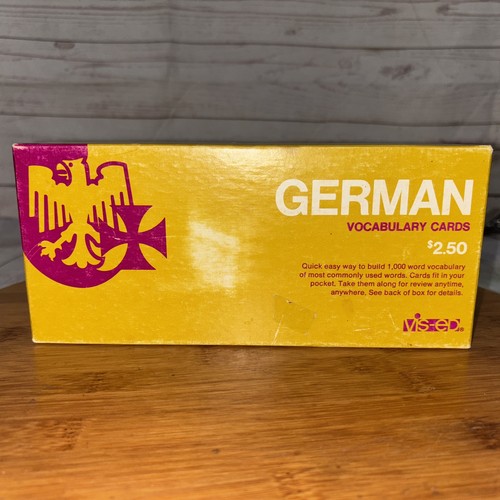 Vintage German Vocabulary Flash Cards by Vis-Ed Visual Education USA ...