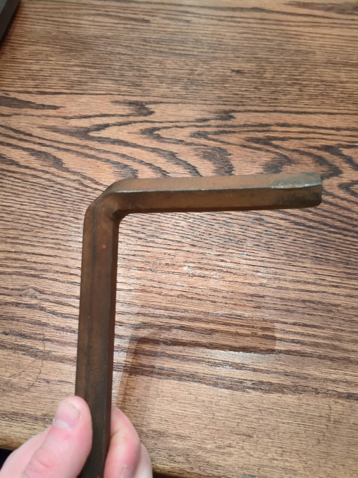 VINTAGE 1" Hex And 5/8" L Wrench Allen Key ~15+" Long Heavy Large Tool ...