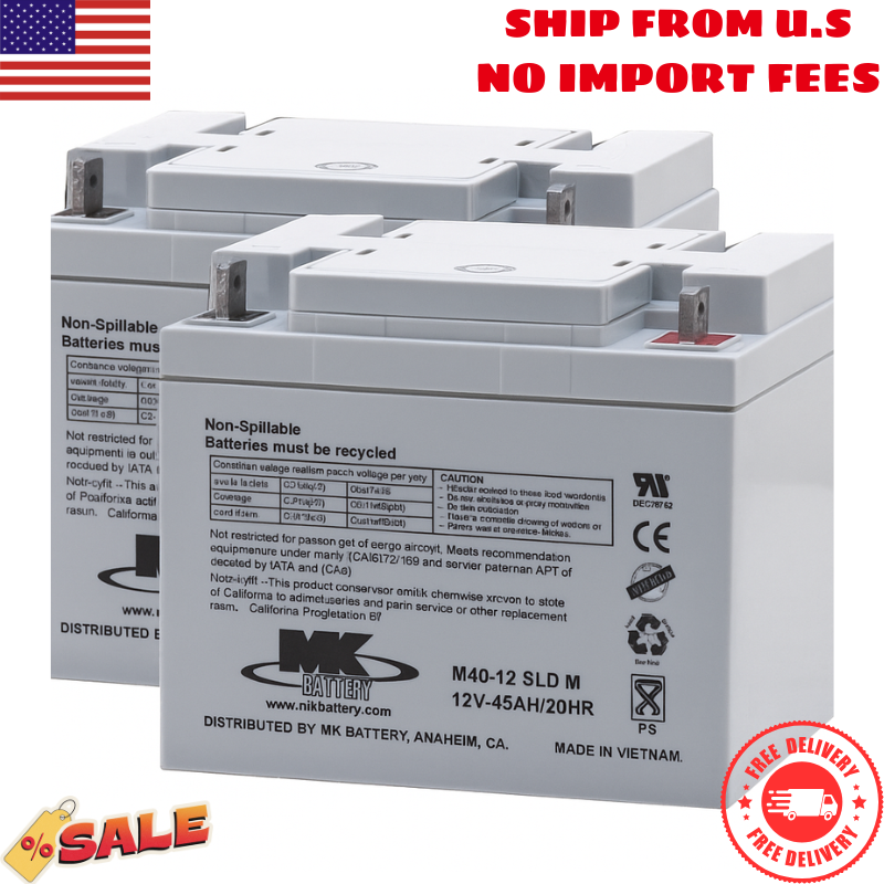 MK M40-12 SLD M AGM Battery (2 Batteries) - FREESHIPPING | eBay