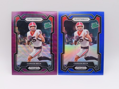 Carson Beck (UGA/UM) TWO 2024 Panini Prizm Draft Picks - Purple Wave ...
