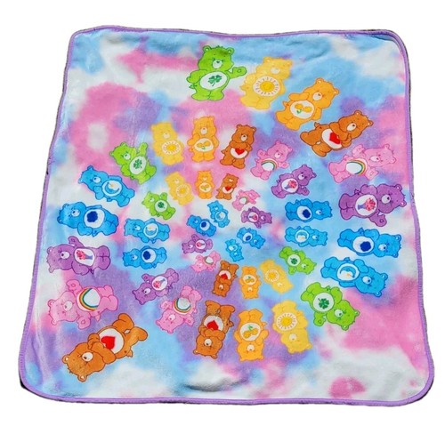 Care Bears Fleece Throw Blanket Tie Dye Throw Cheer Friend Funshine ...