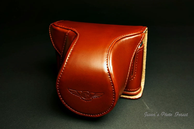 Handmade Full Real Leather Camera Case for Nikon J1(For 10-30mm/f3.5-5. ...