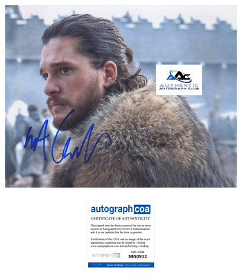 KIT HARINGTON AUTOGRAPH SIGNED 11x14 PHOTO GAME OF THRONES JON SNOW ...