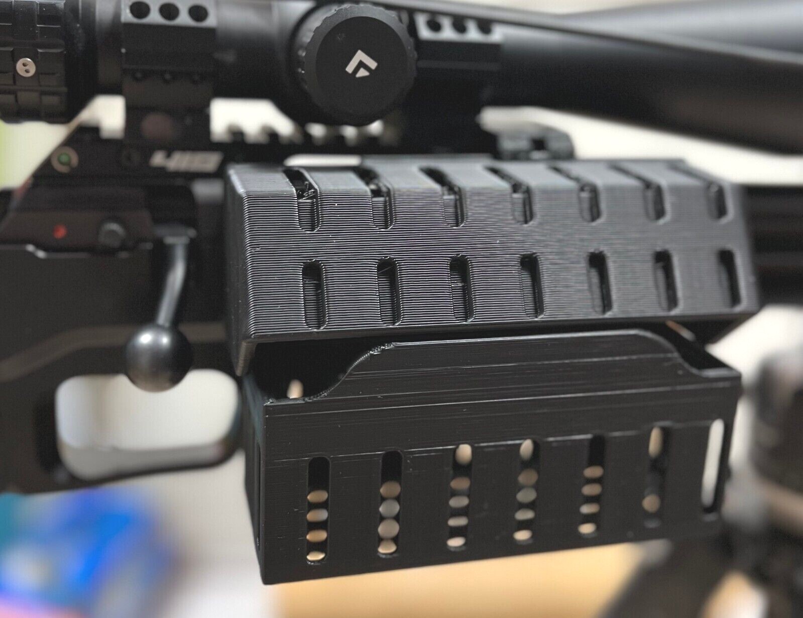 Modular Picatinny Rail Brass Catcher with 2 brass boxes and DOPE Card ...