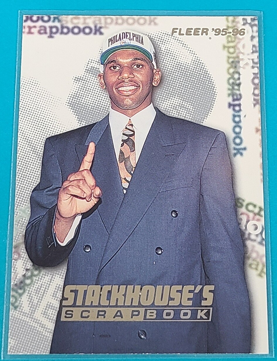 1995 Fleer Stackhouse's Scrapbook Insert #S1 Jerry Stackhouse 76ers Card D6 | eBay