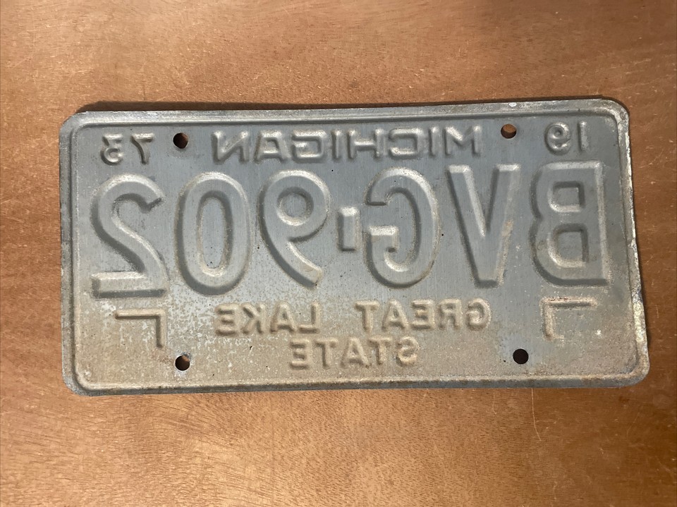 1973 Michigan License Plate # BVG-902 | eBay