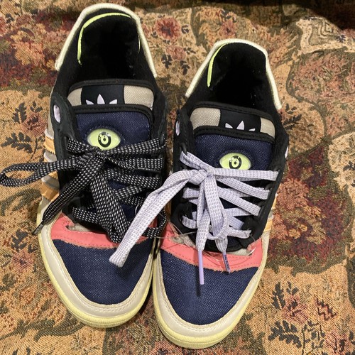 Adidas X Bad Bunny Benito GZ2009 US 4 Sand/Acid Orange/Halo Gold, | eBay