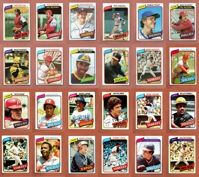 1980 TOPPS Baseball Cards: U Pick #1-#726: HOF • All-Stars • Complete ...