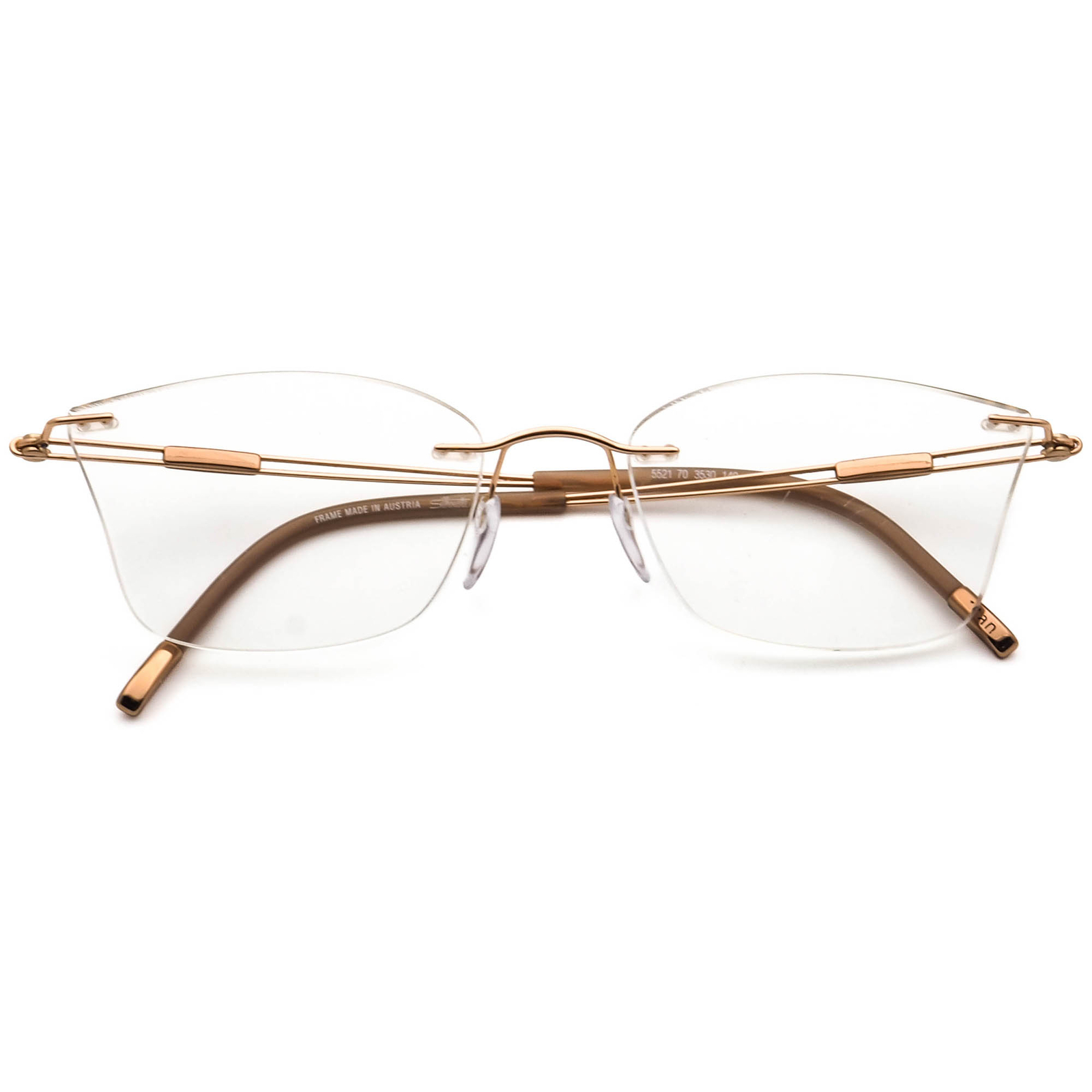 Silhouette Eyeglasses 5521 70 3530 Titan Rose Gold Rimless Austria 53 ...