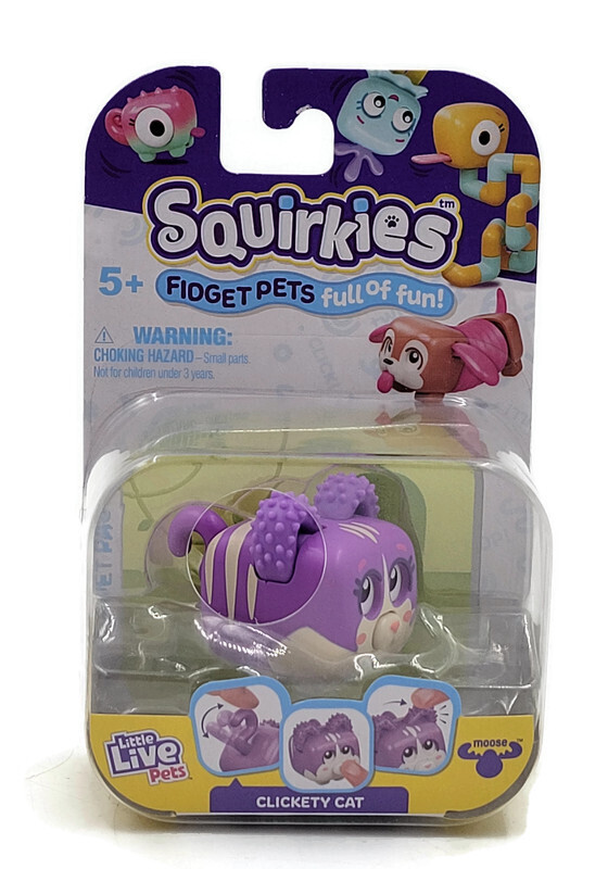Little Live Pets Squirkies Fidget Pets Clickety Cat Single Pack ...