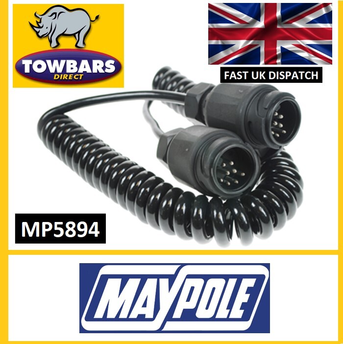 13 Pin Suzie Style Plug Extension Curly Cable Lead Ifor William ...