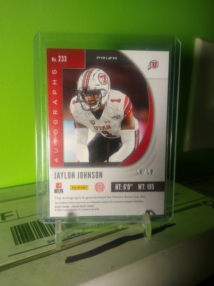 2020 Prizm Draft Kaylin Johnson Green Cracked Ice FOTL Prizm #d/18 RC ...