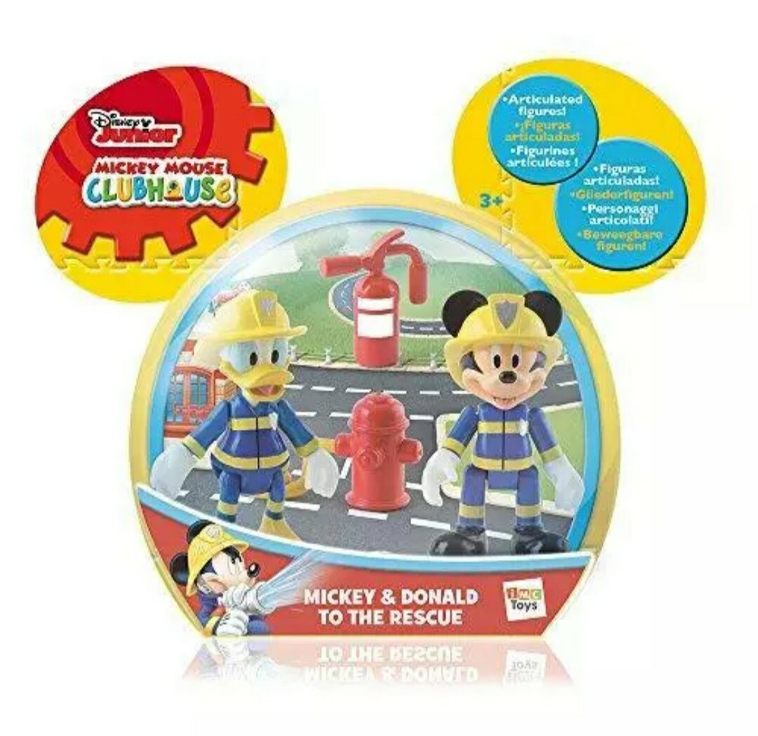 disney - mickey mouse mickey et donald to the rescue. Pompier. | eBay