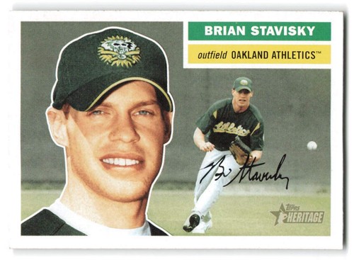 Brian Stavisky 2005 Topps Heritage BASEBALL #64 Oakland Athletics | eBay