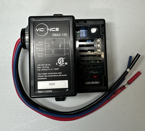 NEW VICONICS R842-120 ELECTRONIC RELAY for Electric Baseboard 22 AMP ...