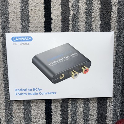 Camway SKU: CAM025 192 kHz DAC converter optical to RCA audio converter ...