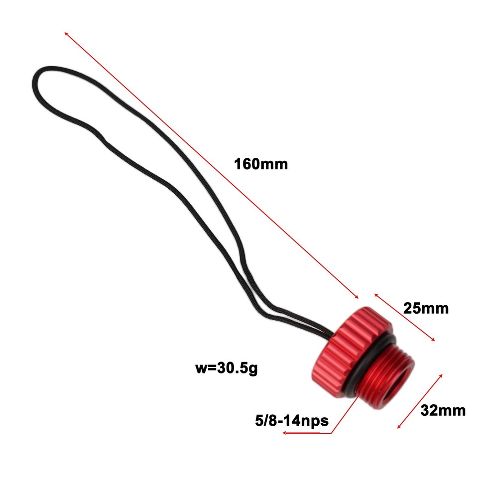 For Scuba Diving DIN Tank Tank Valve Cover for PROTECTION Cap 5/8-14NPS ...