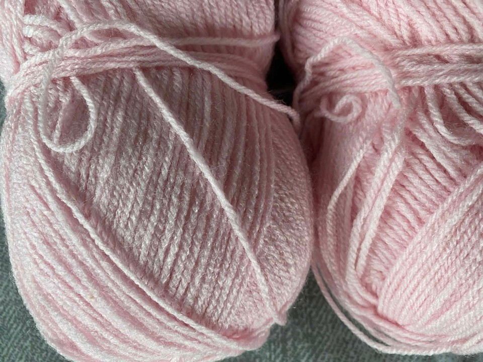 MIXED BUNDLE BABY YARN DK 250g PINK KNITTING ESSENTIALS | eBay UK