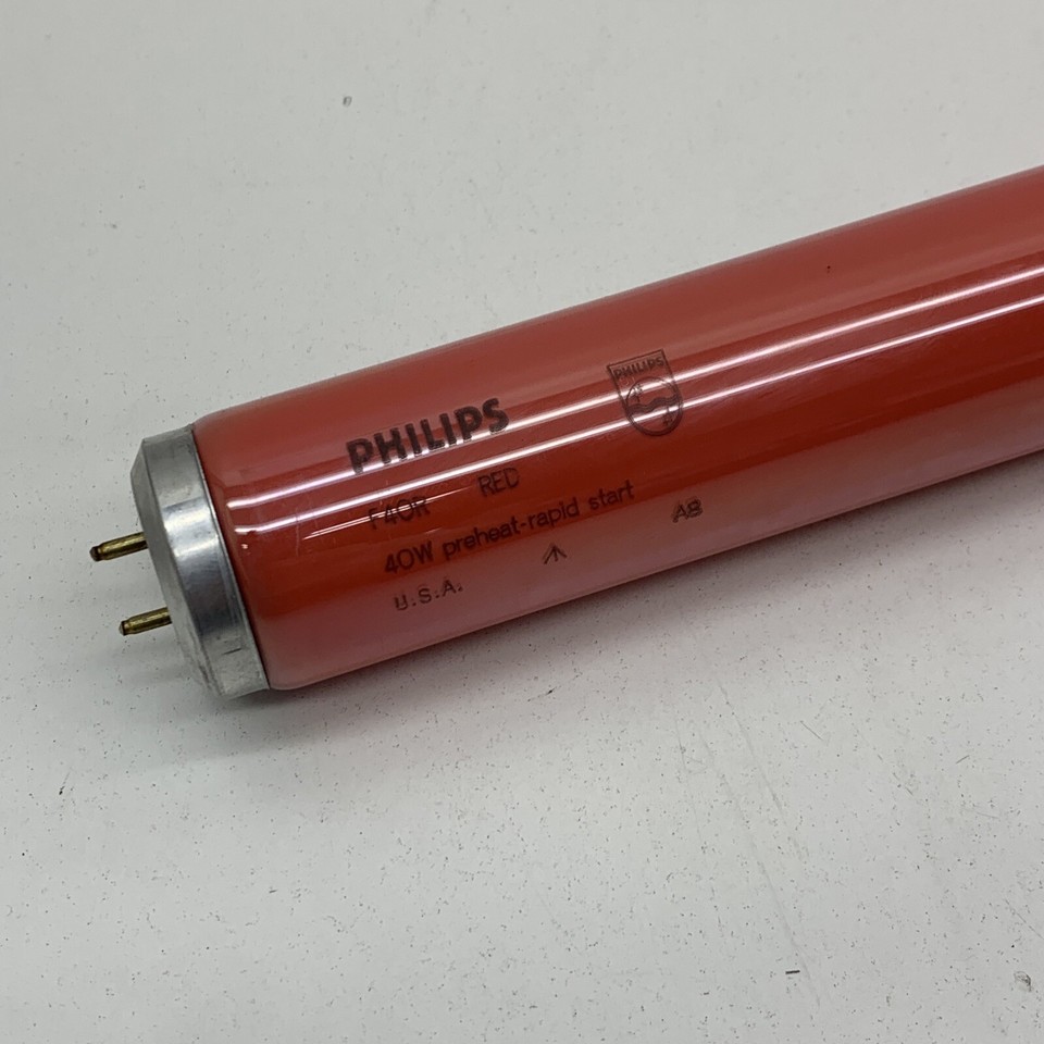 (4-Pack) Philips F40R Red Fluorescent Rapid Start Lamp Light Bulb ...