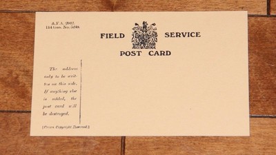 WW1 British Field Service Postcard Reproduction | eBay