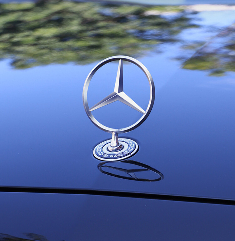 For Mercedes Benz Front Hood Ornament Mounted Star Logo Badge Emblem C ...