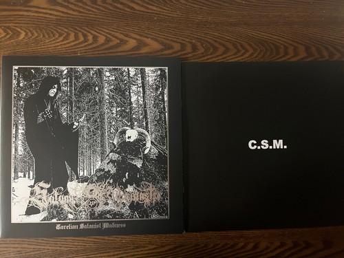 Satanic Warmaster Carelian Satanist Madness Record White Vinyl Picture ...