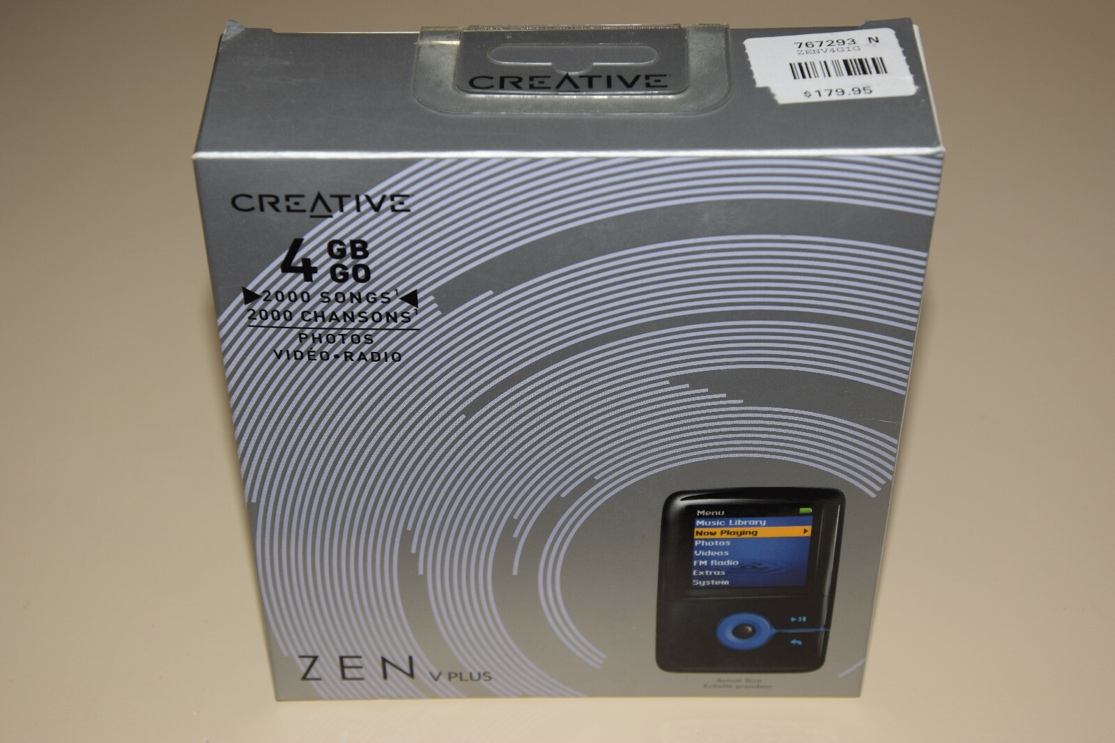 Creative ZEN V Plus Black/Blue 4GB Digital Media MP3 Player Rare Collectible New 54651137769| eBay